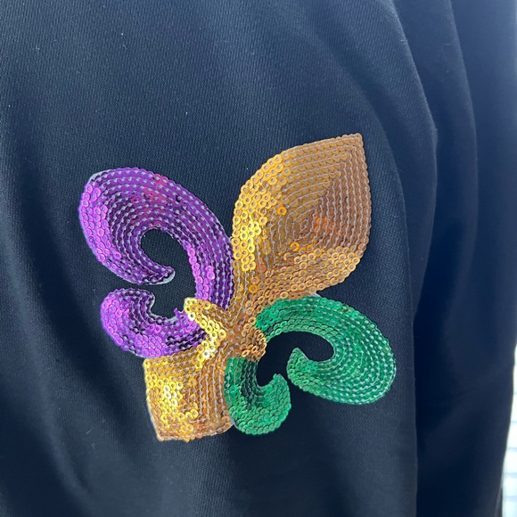 Tops | Mardi Gras Fleur De Lis Top Brand New | Poshmark